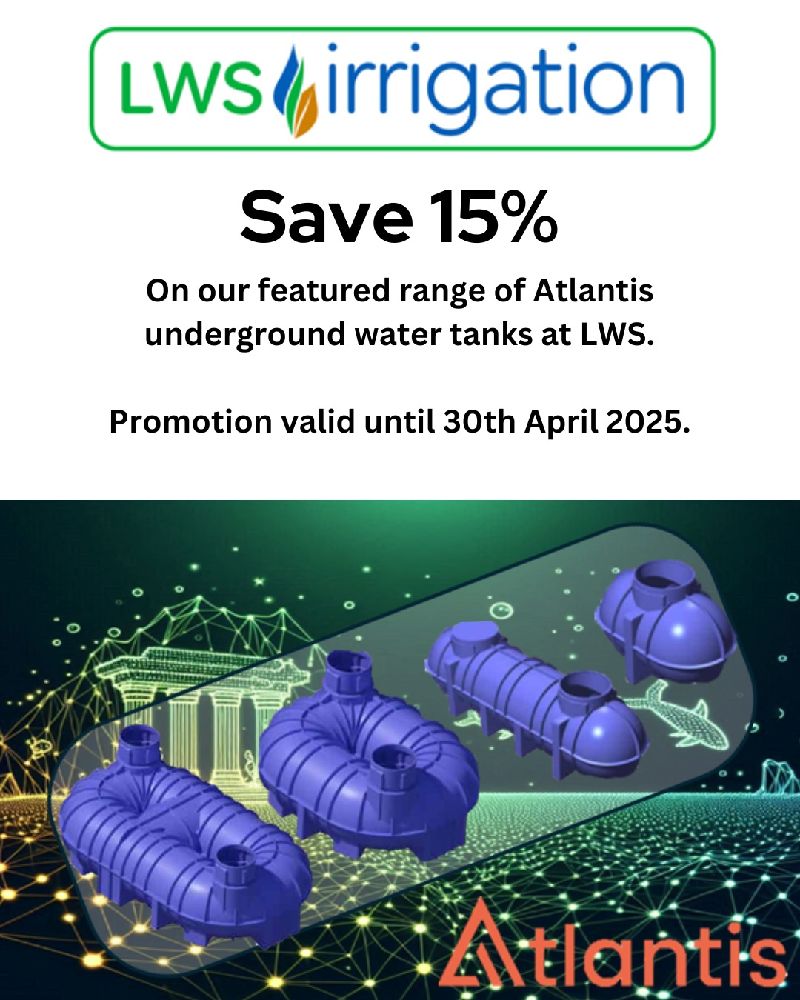 Landscape Watering Systems Limited. Huge savings on Atlantis tanks